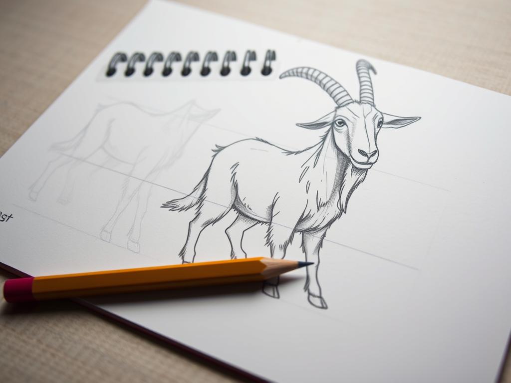 How to Draw a Goat: Step-by-Step Guide – Green Thumb Daily